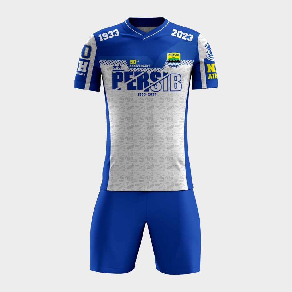 Jual Local Jersey Persib Anniversary Futsal Full Printing Bebas Custom ...