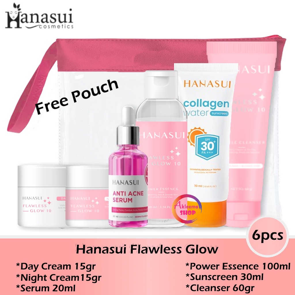 Jual Paket Komplit Hanasui Normal Skin 6pcs (day cream+night cream ...