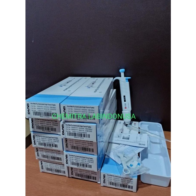 Jual Dlab Micropipette Plus 1000-5000 Ul Autoclavable Mikropipet Cap 5 ...