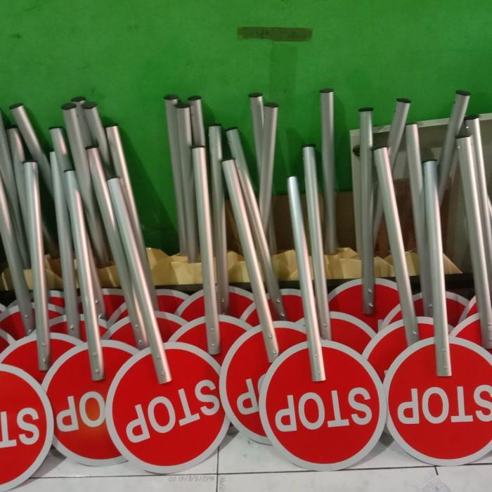 Jual Tongkat Stop/ Rambu Stop Kecil 20Cm. *Tanpa List Putih | Shopee ...