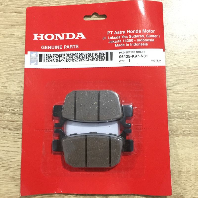 Jual kampas rem belakang pcx150 pcx160 06435K97N01 pad set rr brake ...