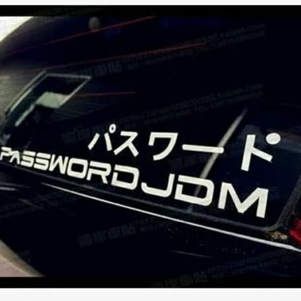 Jual Stiker Password jdm Cutting sticker Kaca Mobil Jdm Password keren ...