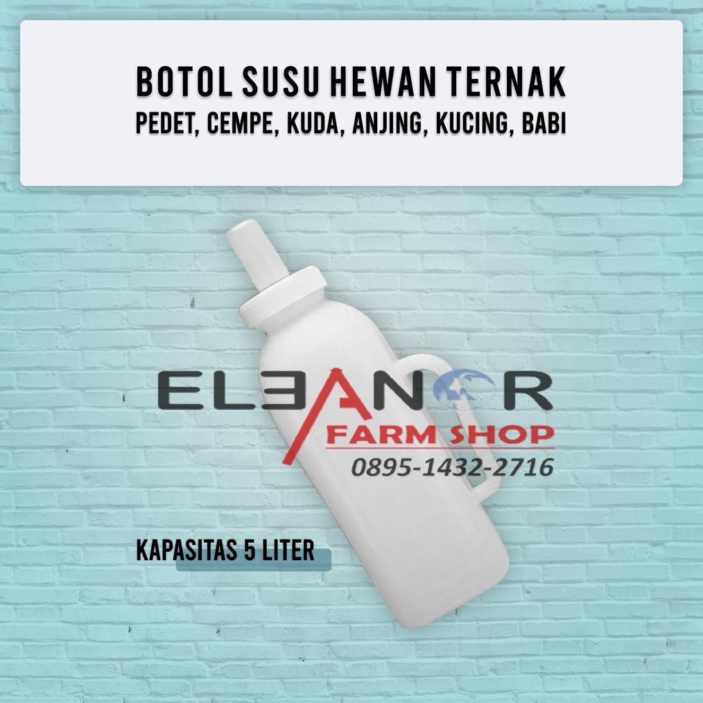 Jual Botol Susu Pedet / Anak Sapi Kuda Kerbau Kapasitas 5 Liter Datar ...