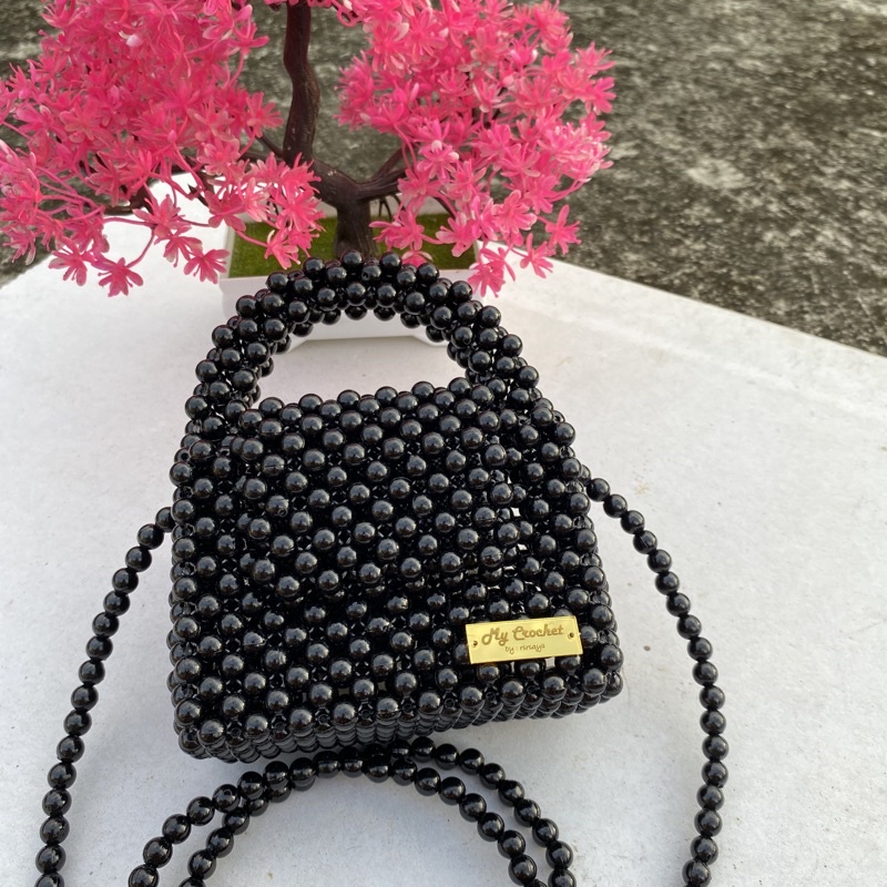 Jual PEARL BAG / TAS MUTIARA / BEADS BAG / TAS MANIK MANIK | Shopee ...