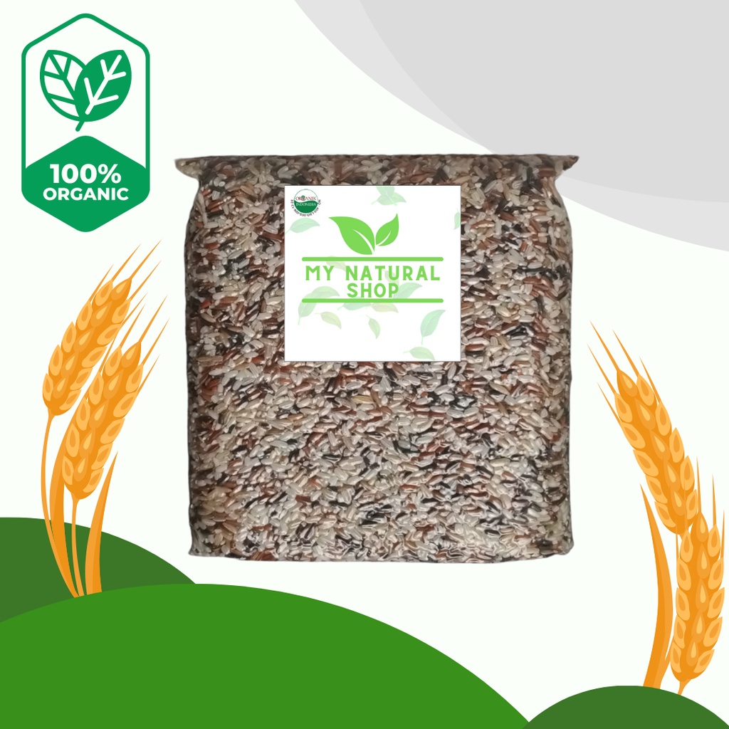 Jual Beras Mix Organik 5 Macam 500gr | Shopee Indonesia