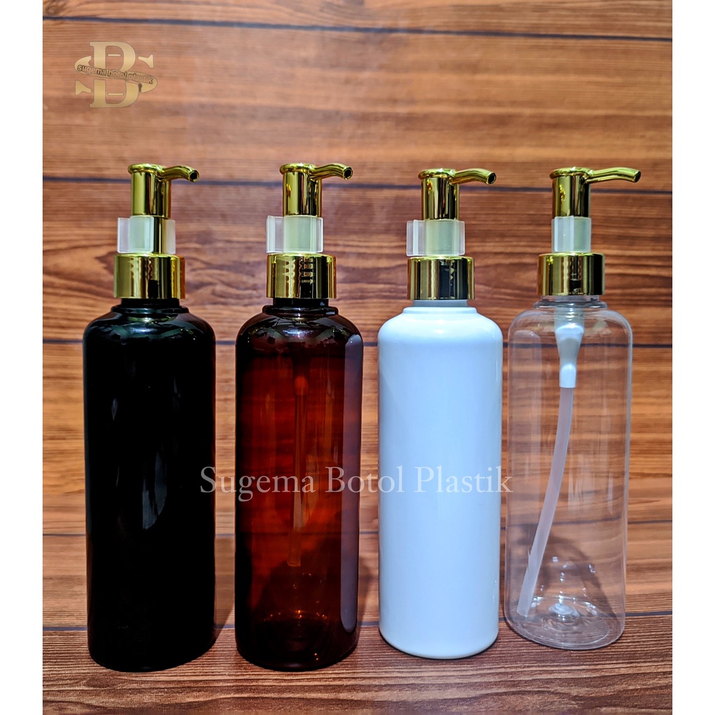 Jual Botol Pump Luxury 250ml Pet Plastik Tebal Model BR / Botol Plastik 250 Ml Tutup Pump Clip ...