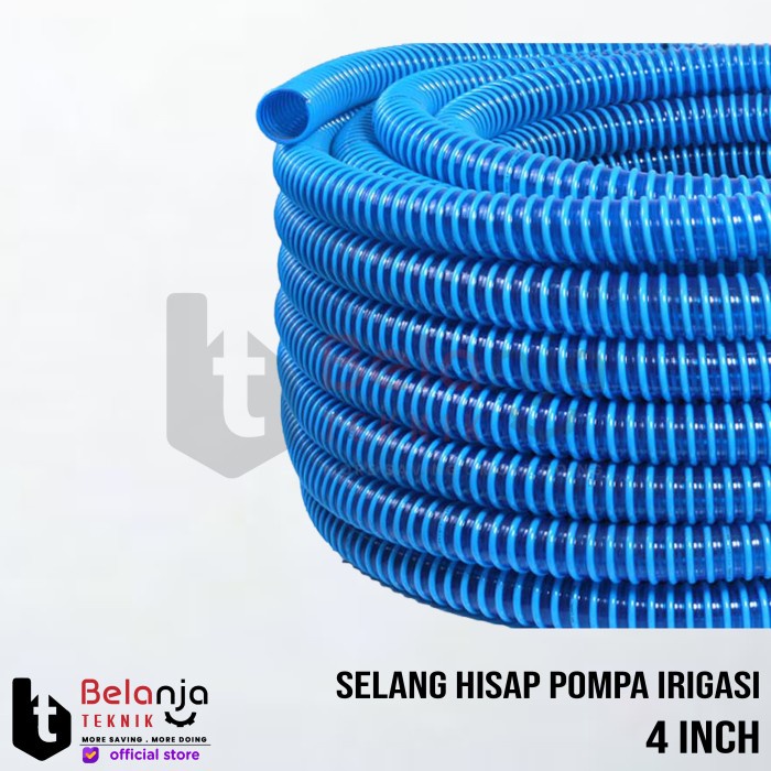 Jual Irig Selang Hisap Pompa Irigasi Biru Selang Spiral Pvc Suction 4 ...
