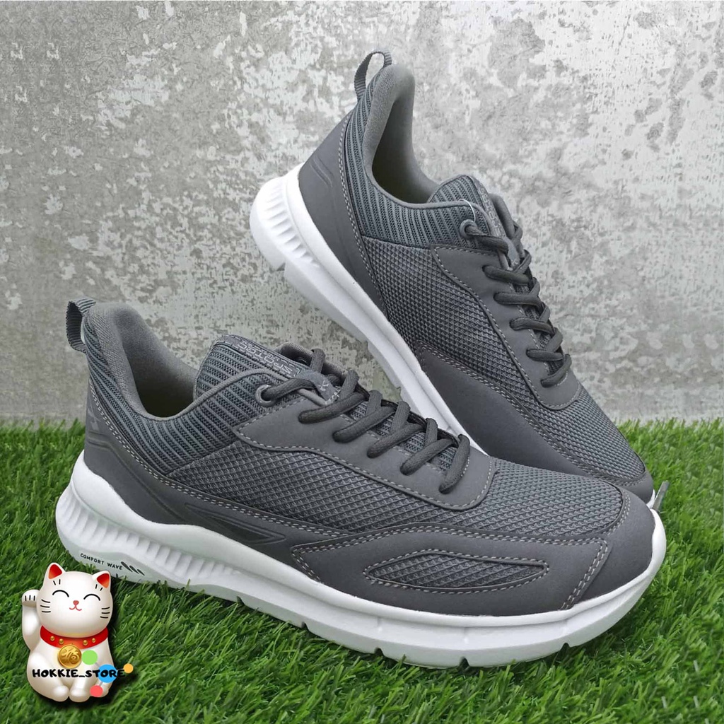 Jual SPOTEC Sepatu Sneaker Artikel ACTIVO abu abu/putih | Shopee Indonesia
