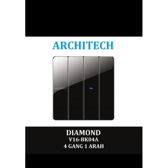 Jual architect diamond black saklar sakelar stop kontak hitam ...