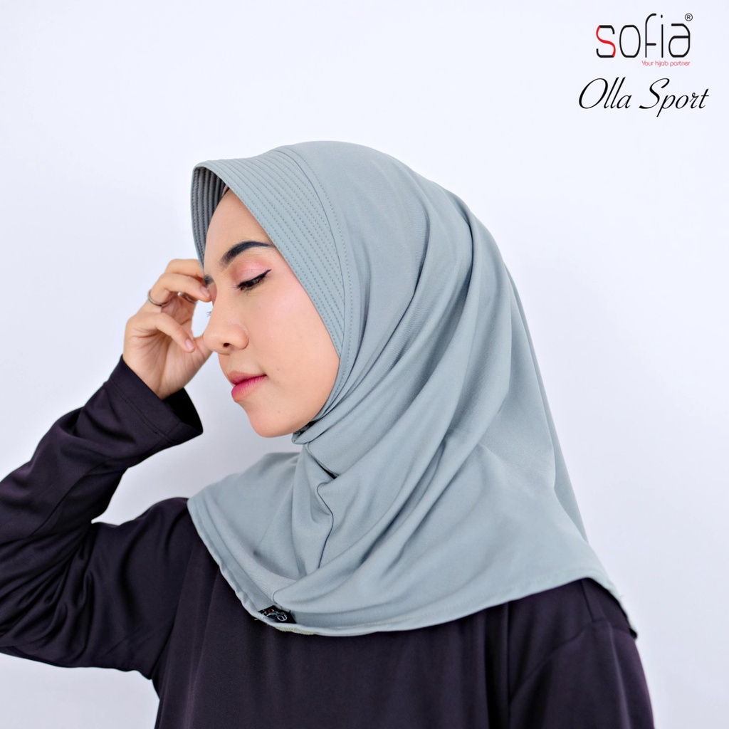 Jual Bergo Olahraga Olla Sport Pakai Pet Merk Sofia ASRA Hijab Bahan Korean Jersey Premium ...