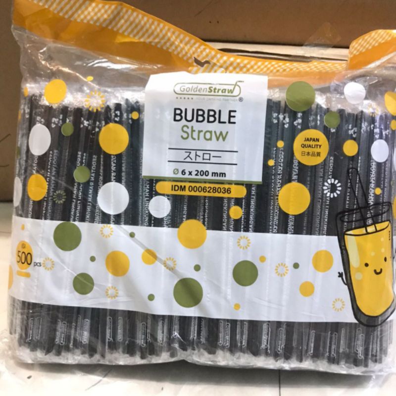 Jual Sedotan Lancip Hitam Steril Oxo / Sedotan Golden Straw / Teh Poci ...