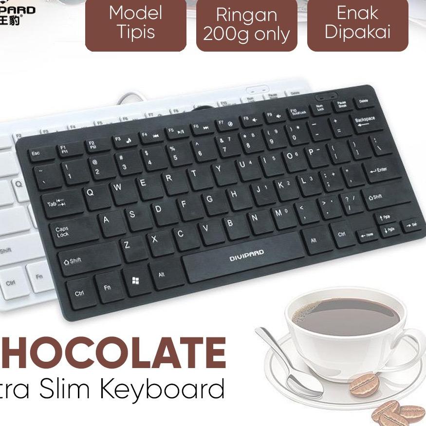 Jual Sale [KI3] Keyboard USB Mini Standar Divipard Choco for PC Laptop ...