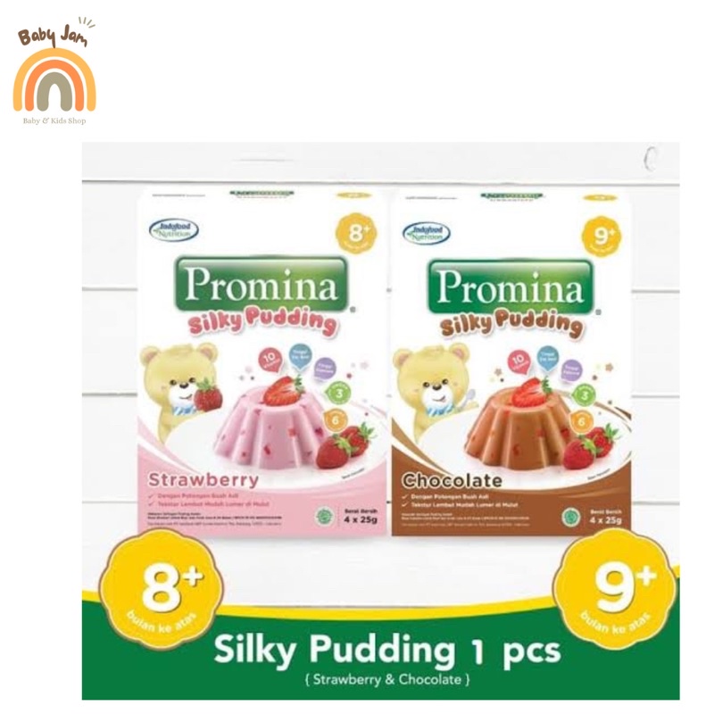 Jual PROMINA PUDDING 100gr 8+ / PROMINA PUDDING STRAWBERRY & COKELAT ...