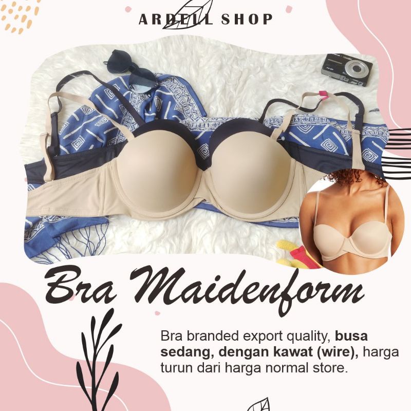 Jual CM MAIDENFORM BRA WANITA KAWAT KEMBEN STRAPLESS HALF CUP 38E POLOS BPS | Shopee Indonesia