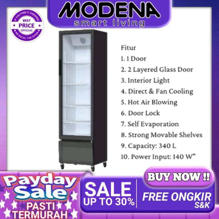 Jual Showcase MODENA SC 1235 SC1235 Display Cooler 4 Rak 230 Liter Low ...