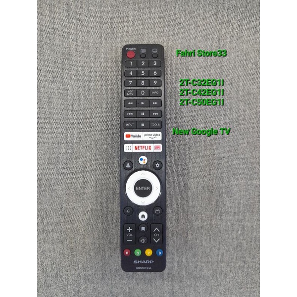 Jual Remote Tv Sharp Android ( Google TV ) Original 100% GB326WJNA ...