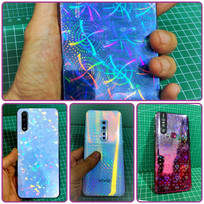 Jual garskin hp + garskin camera HOLOGRAM ready all type merek hp ...