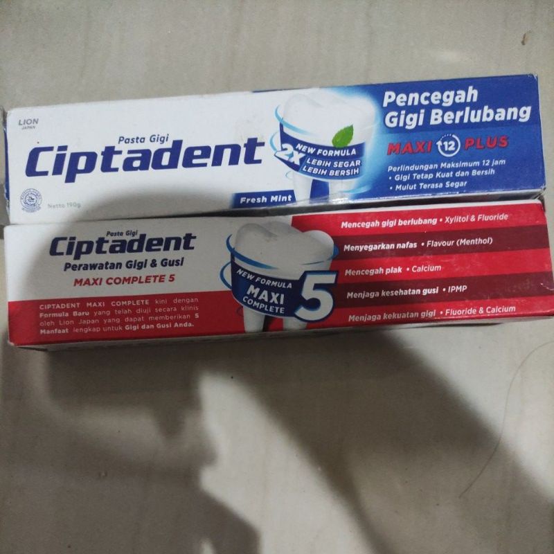 Jual ciptadent pasta gigi maxi plus / maxi complete 5 120 gram | Shopee ...