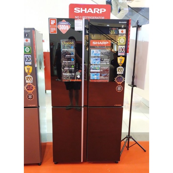 Jual Kulkas Sharp Side By Side 4 Pintu Queen Series SJ-IF91PG-GB / SJ ...