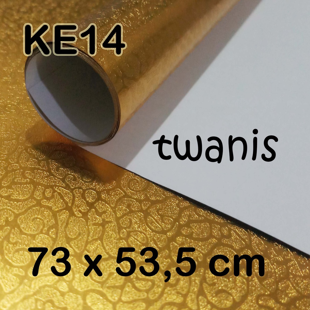 Jual Kertas Embos Bungkus Hampers Eksklusif Warna Gold dan Silver ...