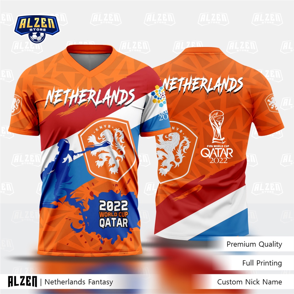 Jual Buy 1 Get 1 Free Jersey Belanda Piala Dunia 2022 Qatar World Cup