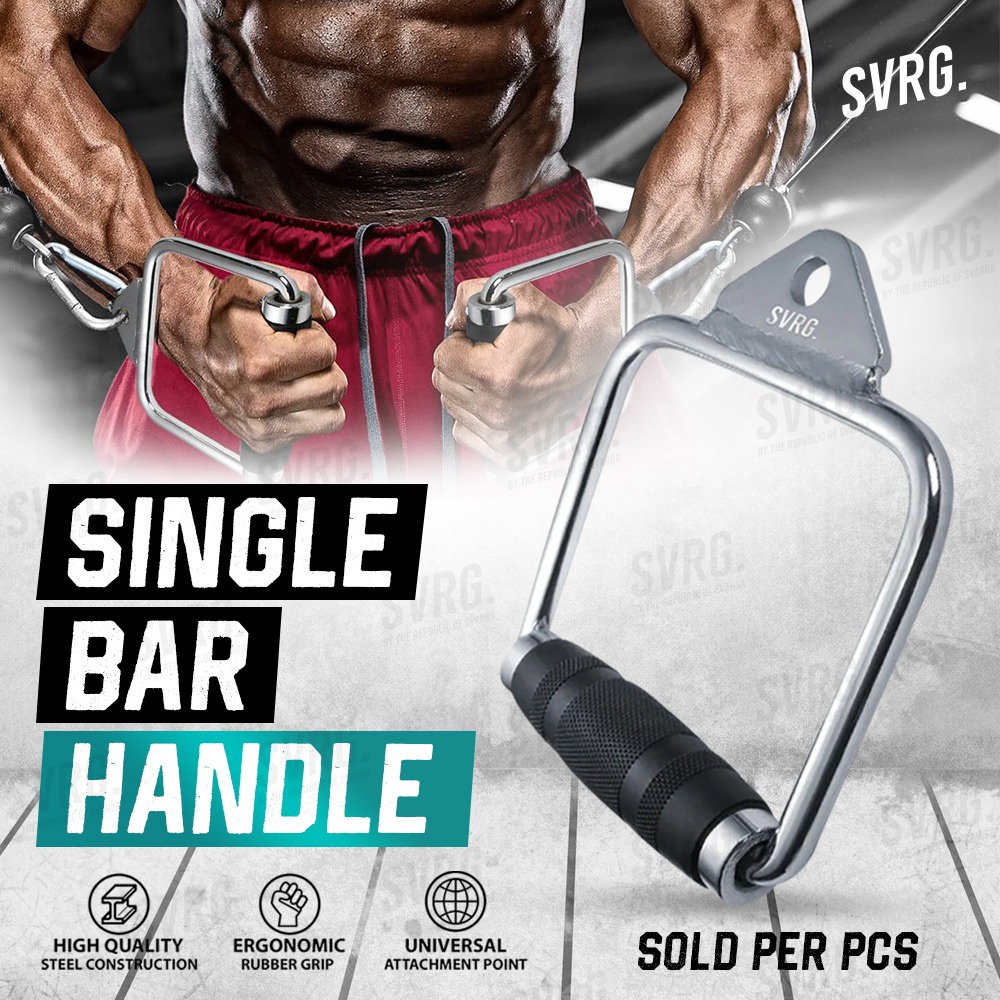 Jual SVRG Single Solid Bar Handle - Grip Handles - Lat Pull Down Bars ...