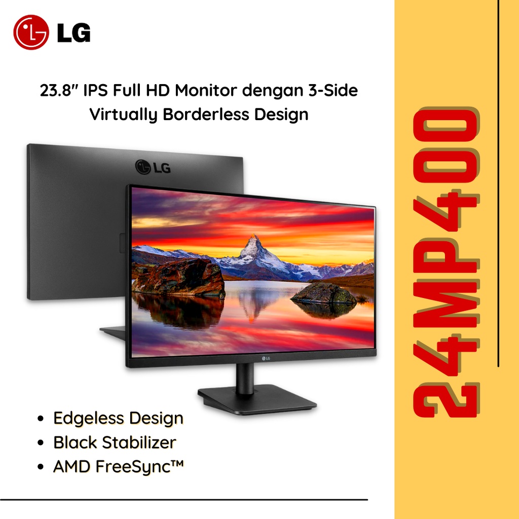 Jual LG 24MP400B | 23.8" LED Full HD Monitor with Radeon FreeSync ...