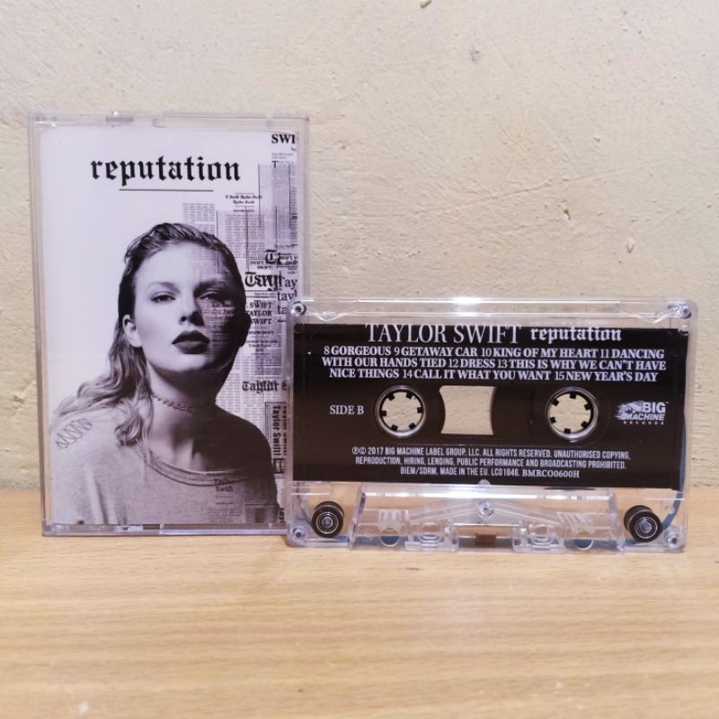 Jual Taylor Swift Reputation Cassette Kaset Pita Merch Official ...