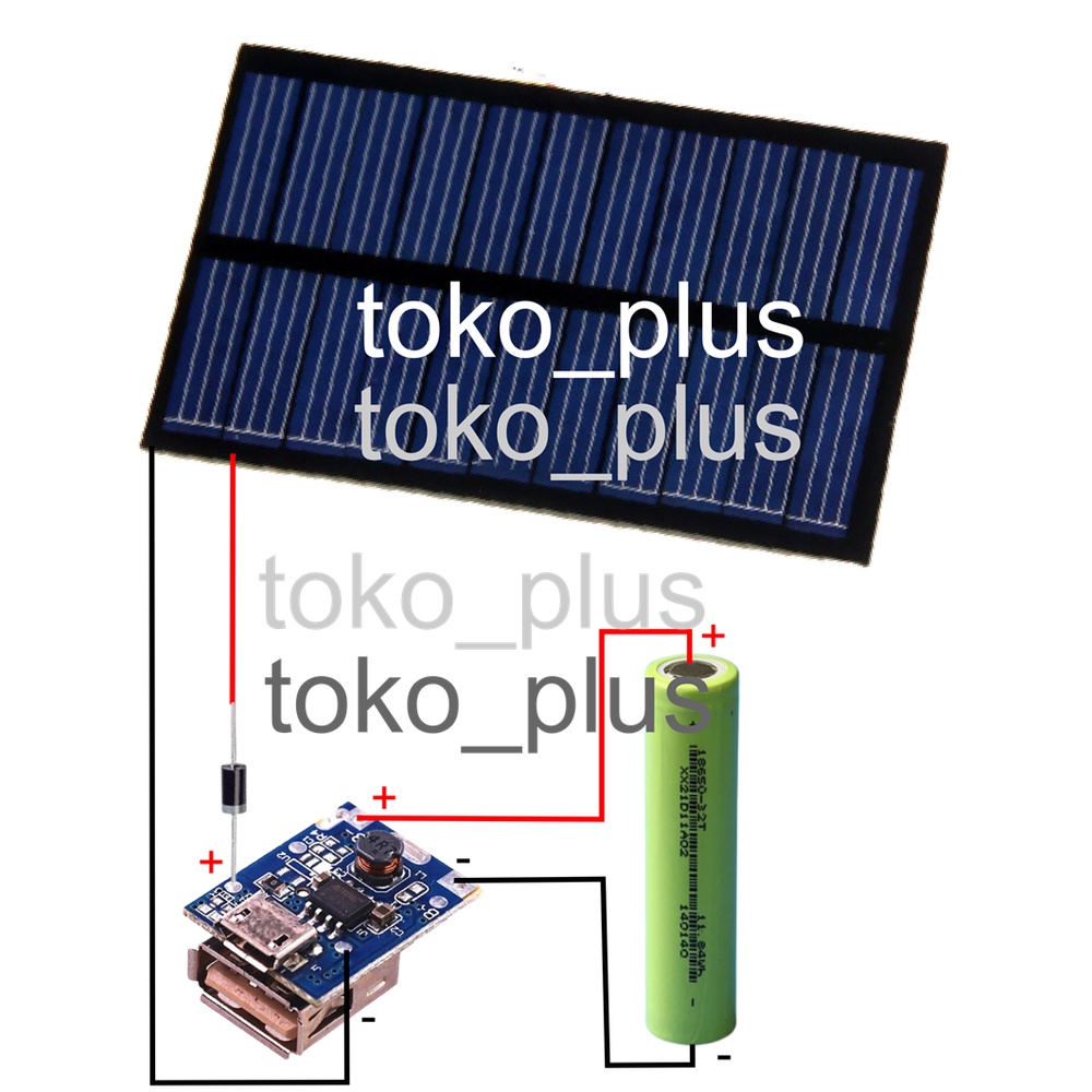 Jual Modul Project Rangkaian Power Bank Tenaga Matahari KIT Edukasi DIY ...