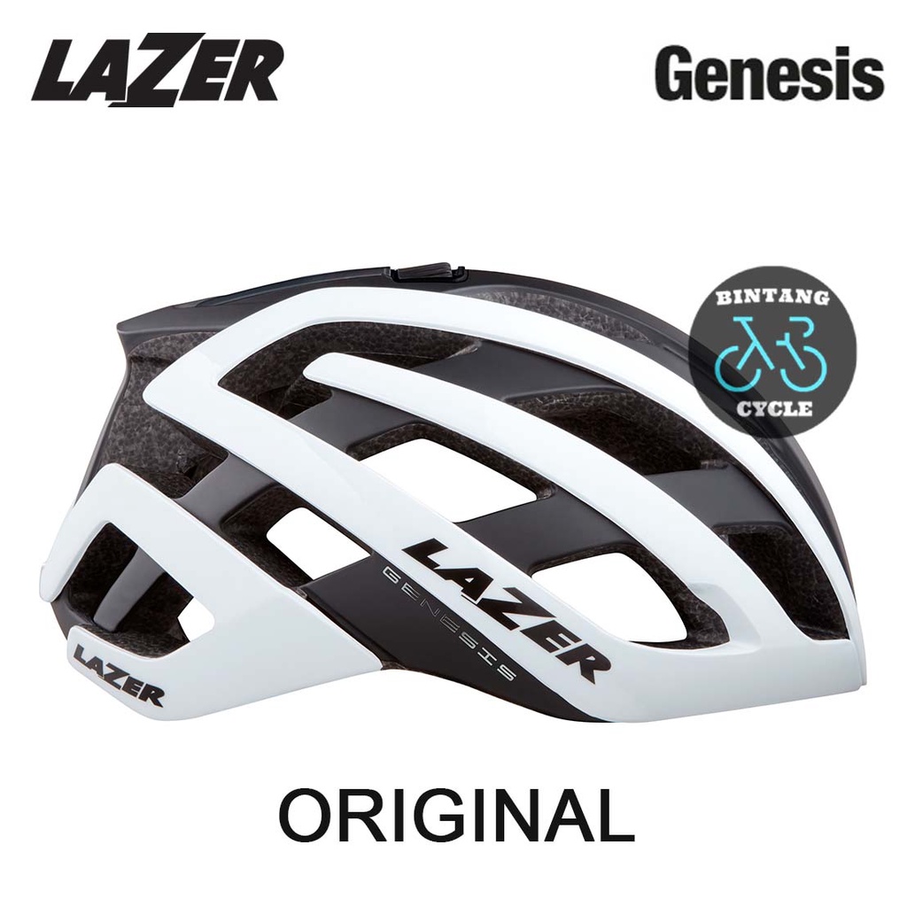 Jual LAZER HELMET GENESIS AF WHITE BLACK - Helm Sepeda Lazer | Shopee ...