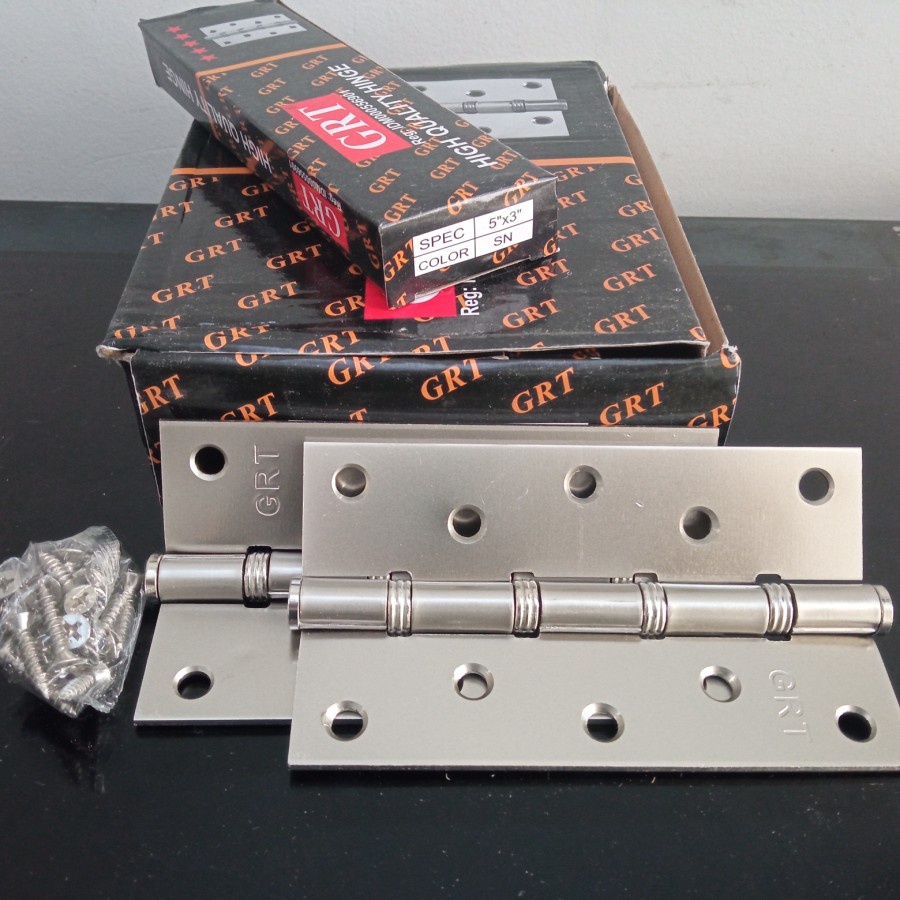 Jual ENGSEL PINTU GRT 5 INCH TEBAL CHROME | Shopee Indonesia