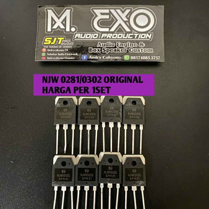 Jual NJW0302 NJW0281 ASLI TRANSISTOR SUPER ORIGINAL (1 SET) 250V - 15A - 150W | Shopee Indonesia