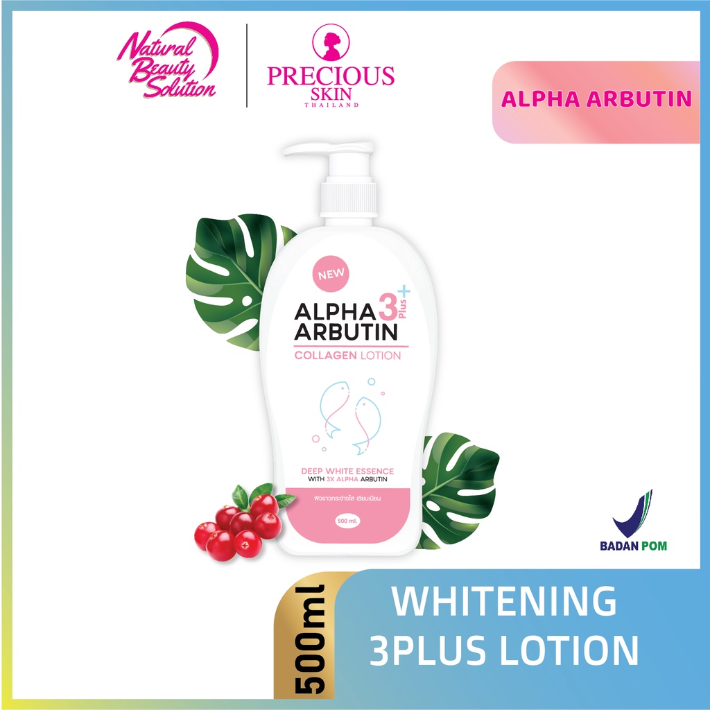 Jual Precious Skin Thailand Alpha Arbutin 3 Plus Collagen Whitening Lotion , Hand Body / Lotion ...