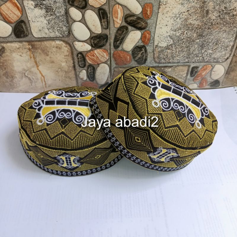 Jual songkok peci kopiah TEROMPAH Nabi Muhammad Saw HITAM PUTIH Peci ...