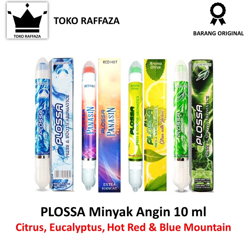 Jual PLOSSA Minyak Angin Aromatherapy 4in1 All Variant 10 Ml | Shopee ...