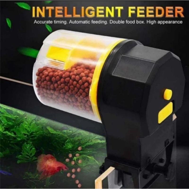 Jual Dispenser pakan ikan otomatis automatic food fish feeder timer ...