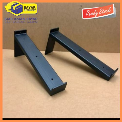 Jual plat besi siku rak ambalan tempel dinding ukuran 30cm x 15cm ...