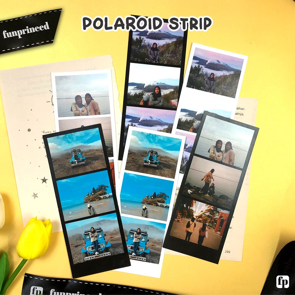 Jual Cetak Foto Polaroid Strip Stripe Laminasi Tahan Lama Tidak Luntur ...