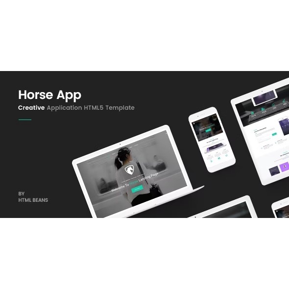 Jual Landing HTML Page - Horse App HTML Responsive Template | Shopee Indonesia