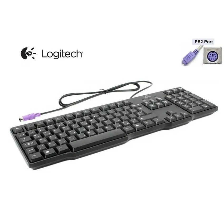 Jual Logitech Keyboard K100 (Port Soket Keyboard PS2) | Shopee Indonesia