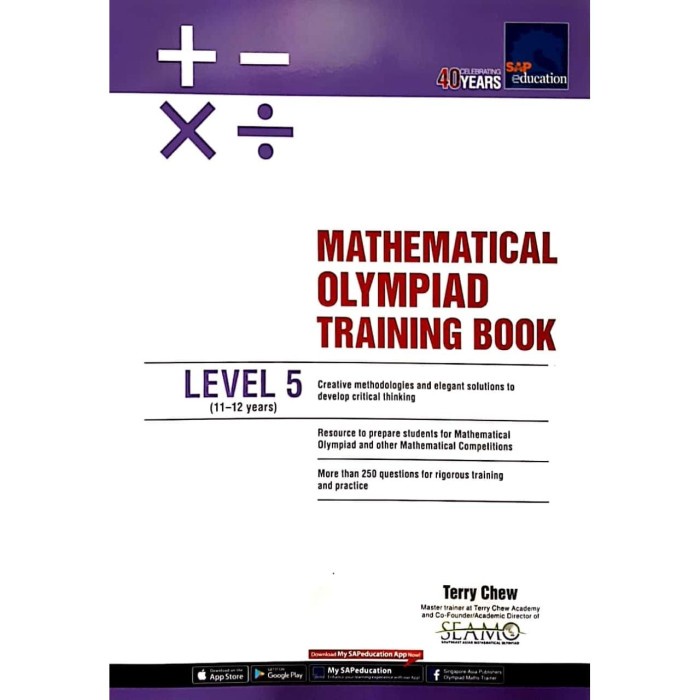 Jual Book Mathematical Olympiad Training Book Level 5 (11-12 Years ...
