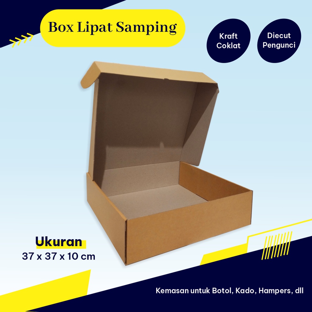Jual Kardus/Box DC LS - Ukuran 37 x 37 x 10 cm boxbaju/packing/kardus ...