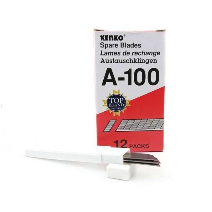 Jual Isi Cutter Kecil Kenko A100/Refill Spare Blade/Kater A-100/Mata Pisau (Harga Per Pack isi ...
