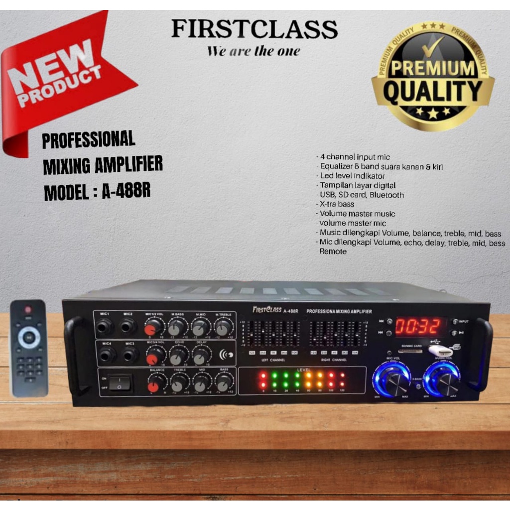 Jual medan elektronik ampli first class profesional mixing amplifier ...
