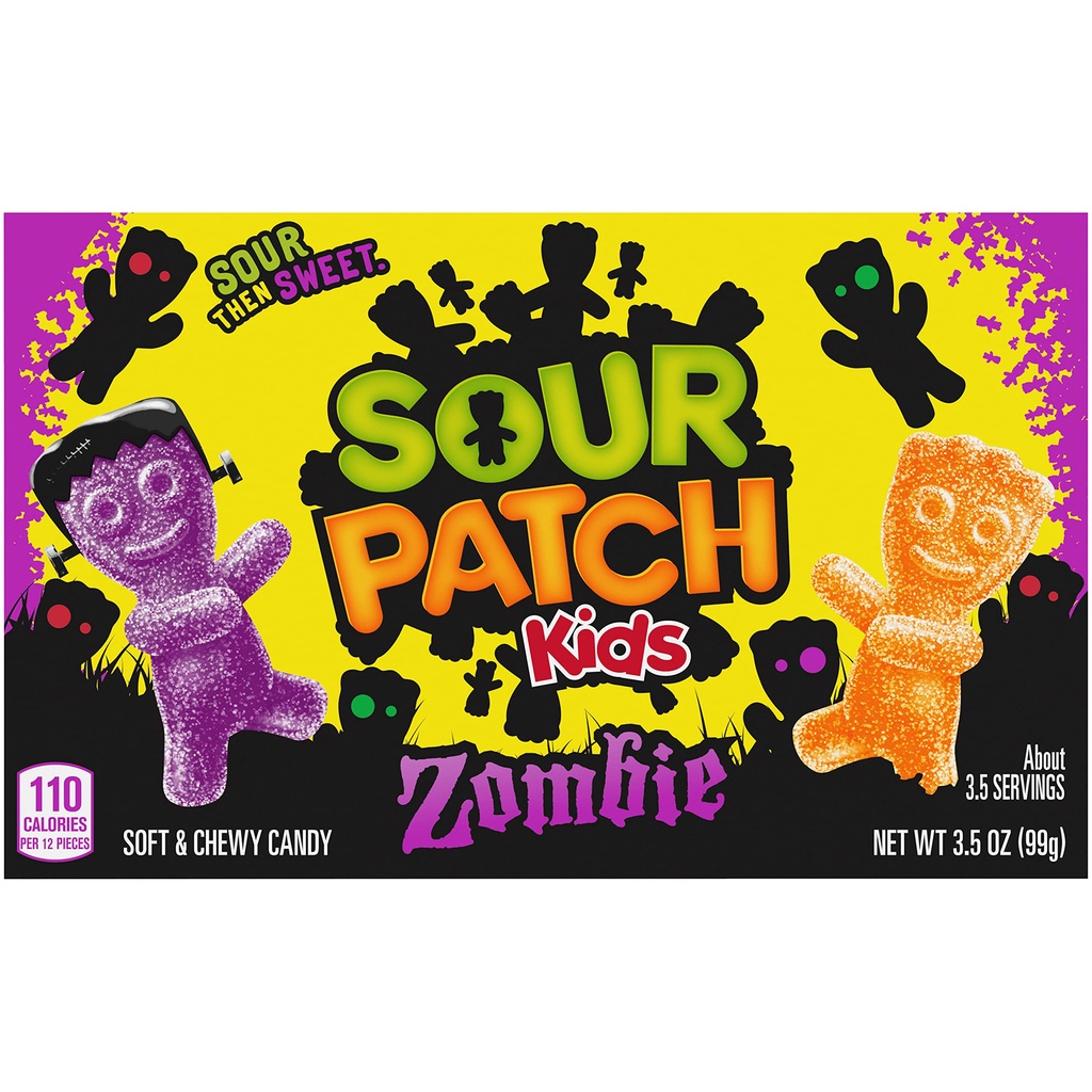 Jual Permen Asem Sour Patch Zombie Kids Soft & Chewy Candy | Shopee ...