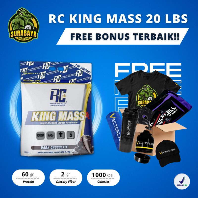Jual RC KING MASS XL 20 LBS RONNIE COLEMAN KINGMASS 20LBS BPOM SUSU ...