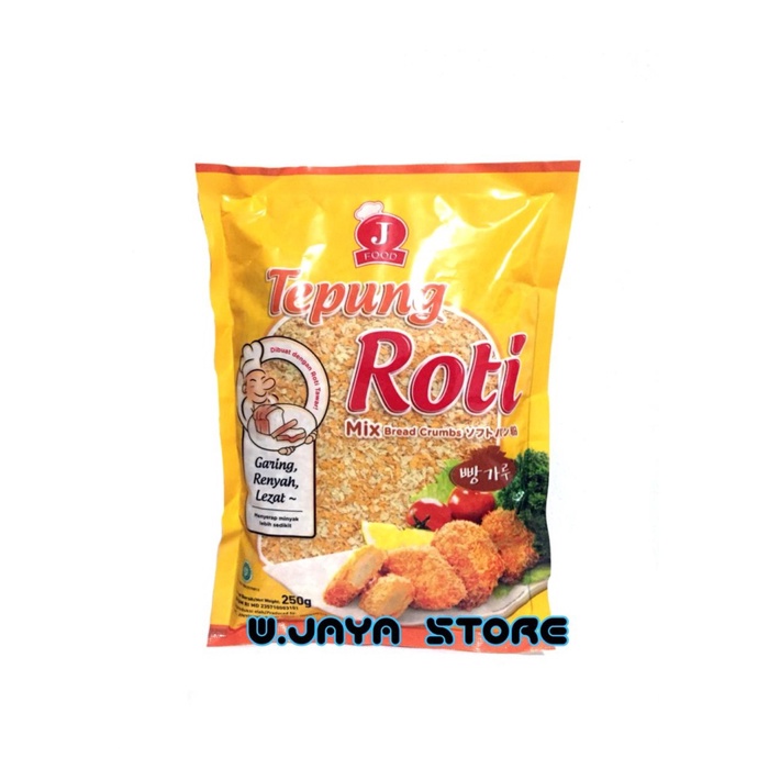 Jual Tepung-Roti-Panir- J Food Tepung Roti Mix Bread Crumbs 250G -Panir ...