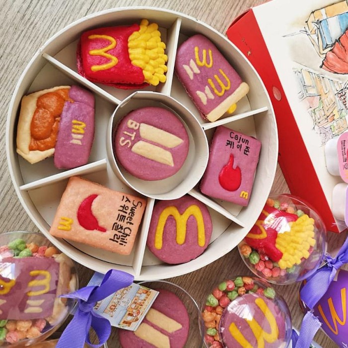 Jual Kue Macaron - Le Sucre BTS X McD Round Macaroon - 7 Pcs | Shopee ...