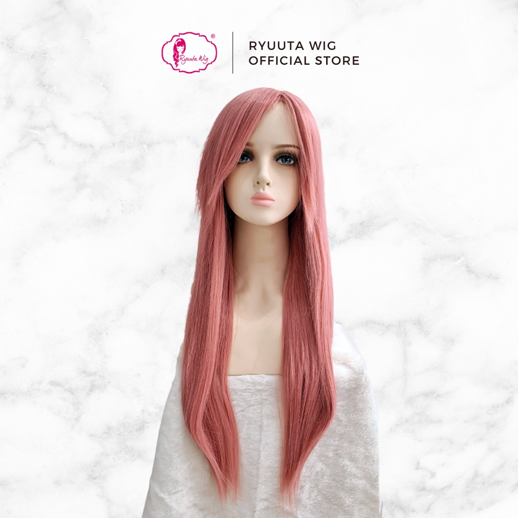 Jual Ryuuta Wig Basic Cap Lurus Panjang Pink Cosplay | Shopee Indonesia