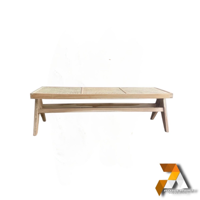 Jual Bnagku minimalis rotan / bangku kayu jati / bench rotan | Shopee ...